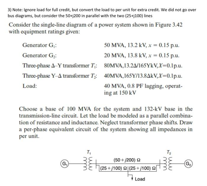 Solved 3) Note:Ignore load for full credit, but convert the | Chegg.com