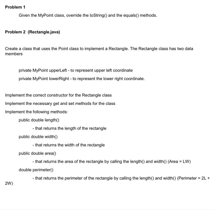 Solved 3object Oriented Programmingjavain Each Java File 