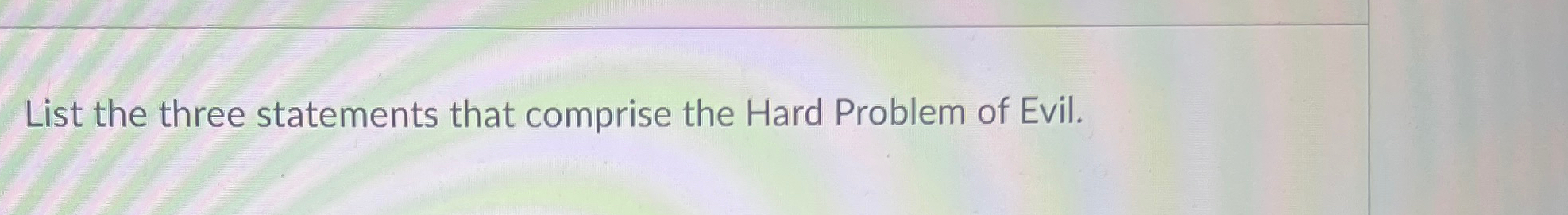 Solved List the three statements that comprise the Hard | Chegg.com