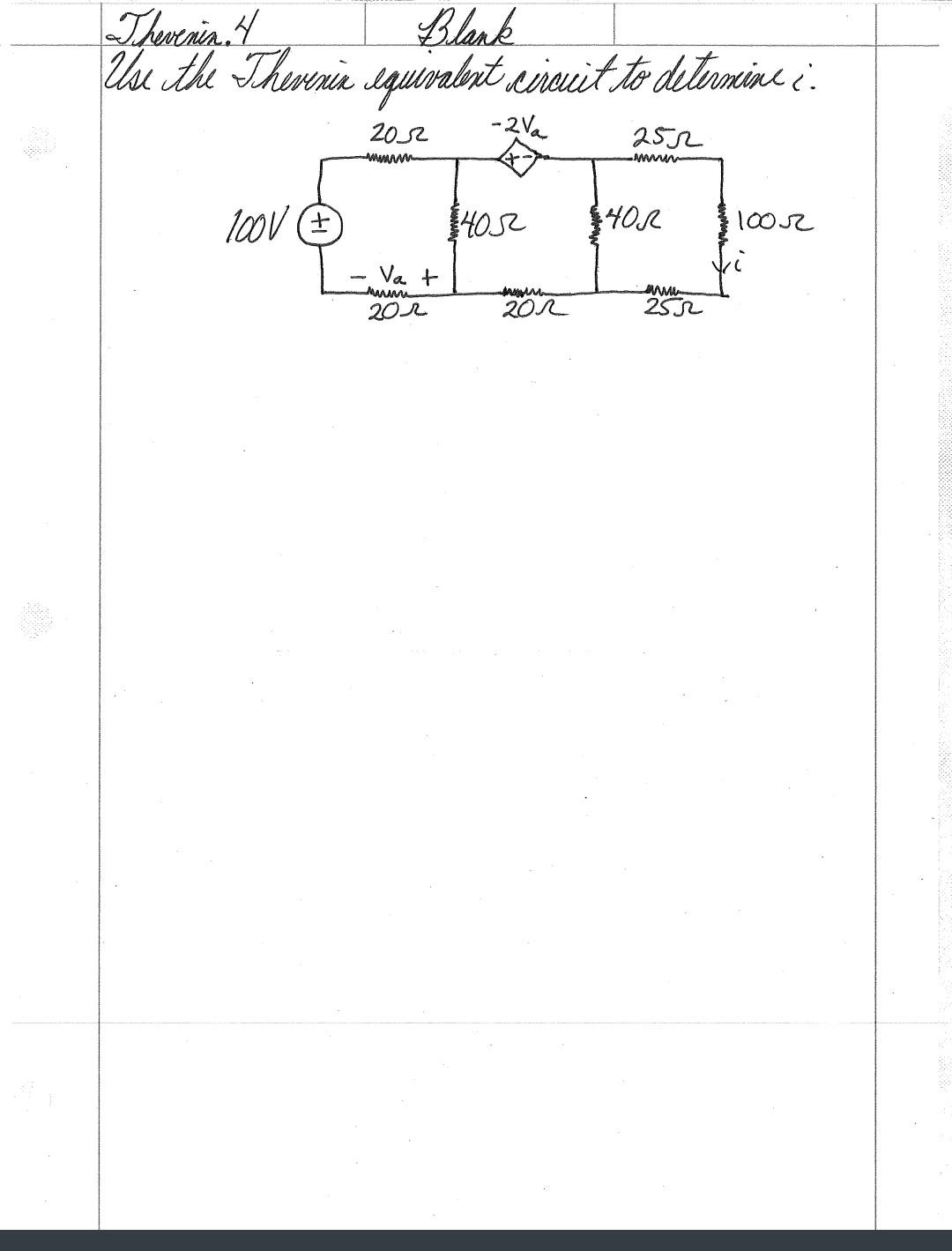 Solved Thewrenin.4 Flank Ulse the Therenin equisalest | Chegg.com