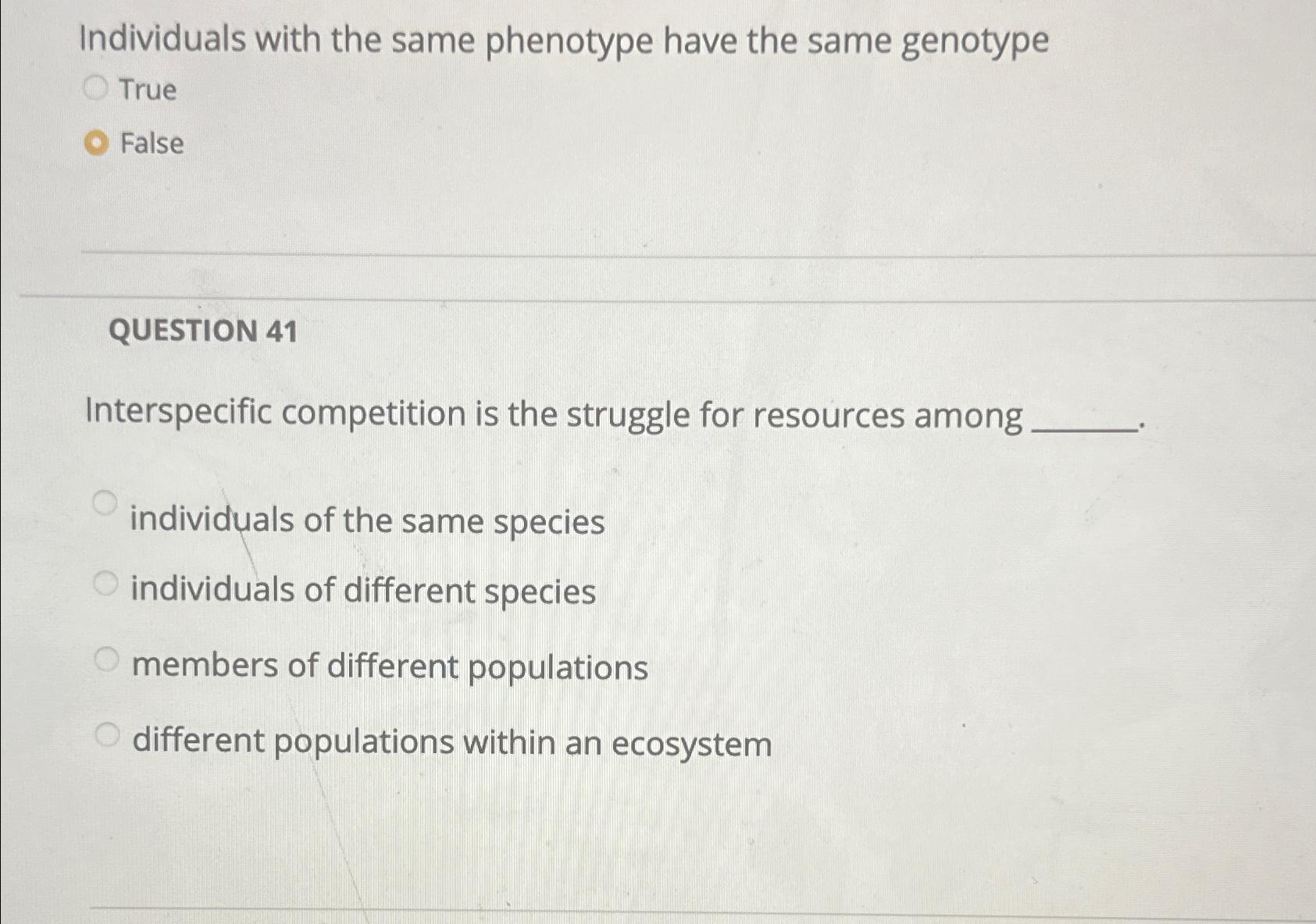 Solved Individuals with the same phenotype have the same | Chegg.com