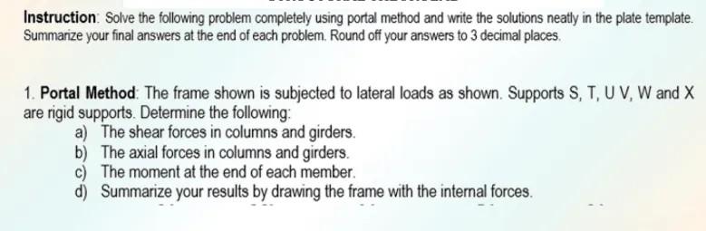 Solved Instruction: Solve the following problem completely | Chegg.com