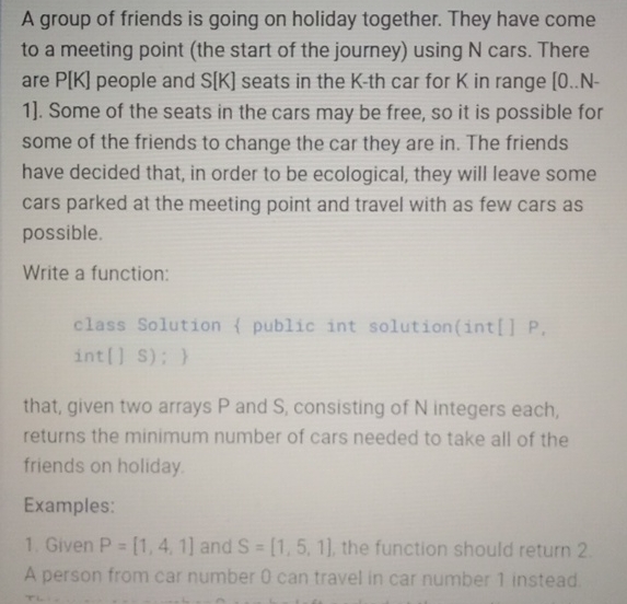 Solved A group of friends is going on holiday together. They | Chegg.com