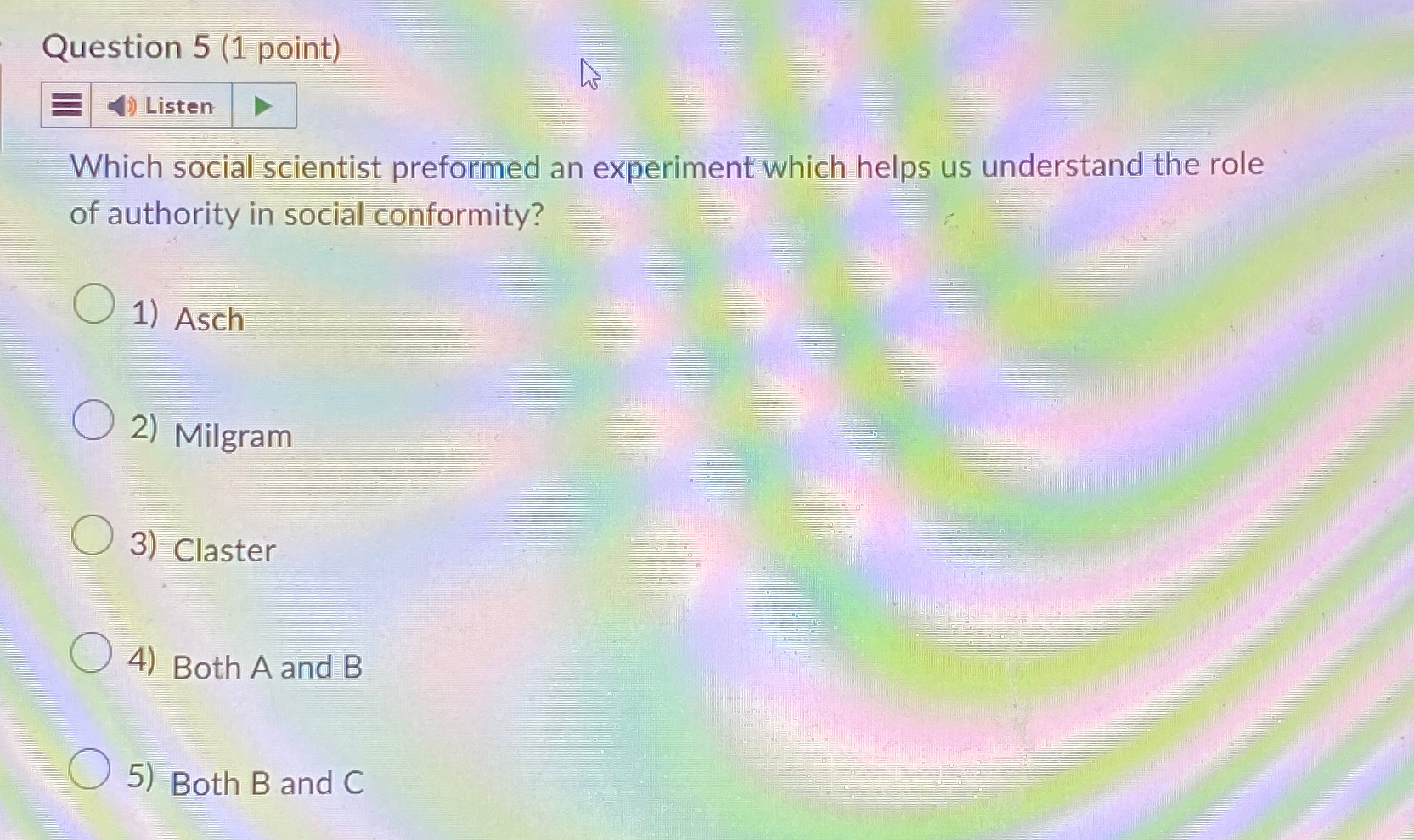 Solved Question 5 1 ﻿pointlistenwhich Social Scientist 