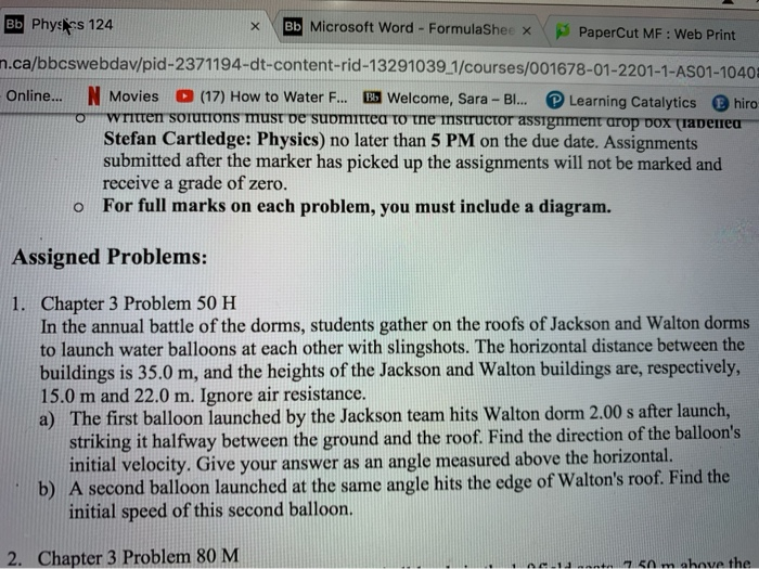 Solved Bb Physics 124 * Bb Microsoft Word - FormulaShee x P | Chegg.com