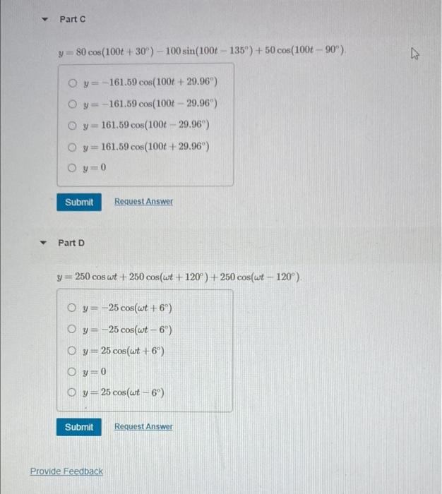 Solved Use the concept of the phasor to combine the | Chegg.com