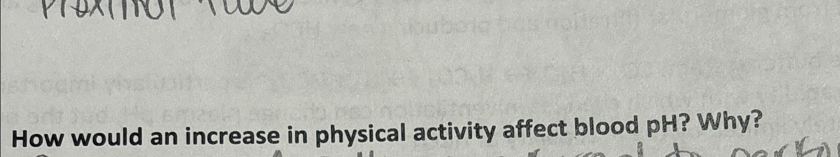 Solved How would an increase in physical activity affect | Chegg.com