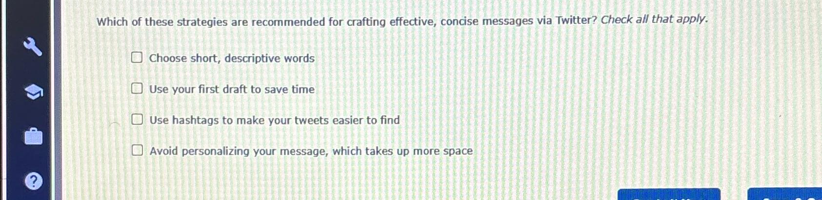 Solved Which of these strategies are recommended for | Chegg.com