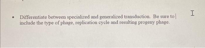 Solved - Differentiate between specialized and generalized | Chegg.com