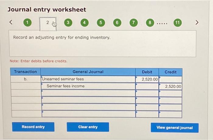 Solved Journal entry worksheet (1) 2 3 4 Record an adjusting | Chegg.com