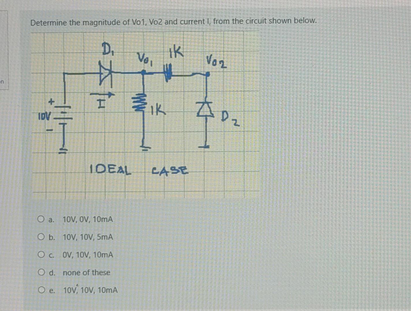 Solved Determine the magnitude of Vo1, Vo2 and current I, | Chegg.com