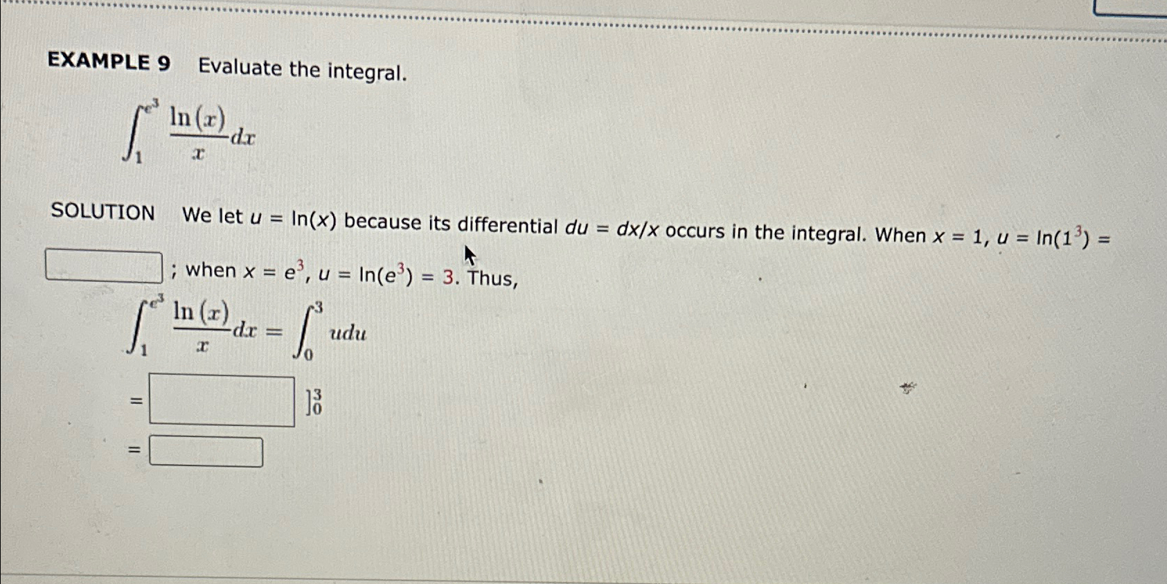 Solved EXAMPLE 9 Evaluate the | Chegg.com Solved EXAMPLE 9 Evaluate the | Chegg.com