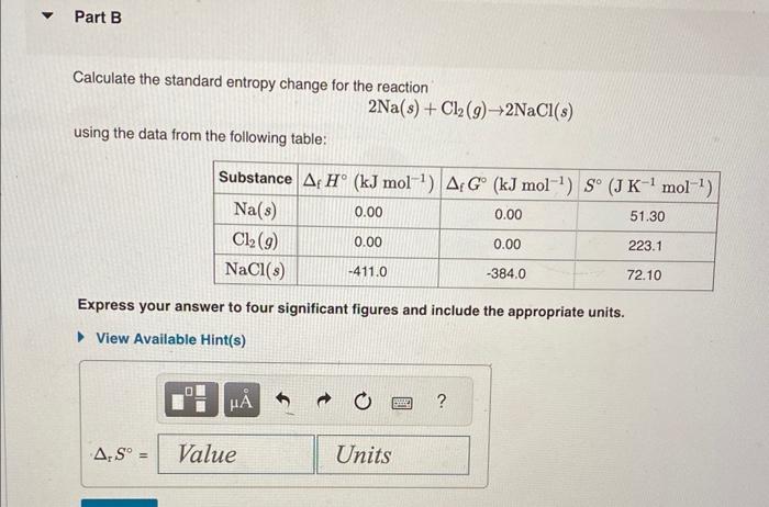 Solved Predict the sign of the entropy change, ΔrS∘, for | Chegg.com