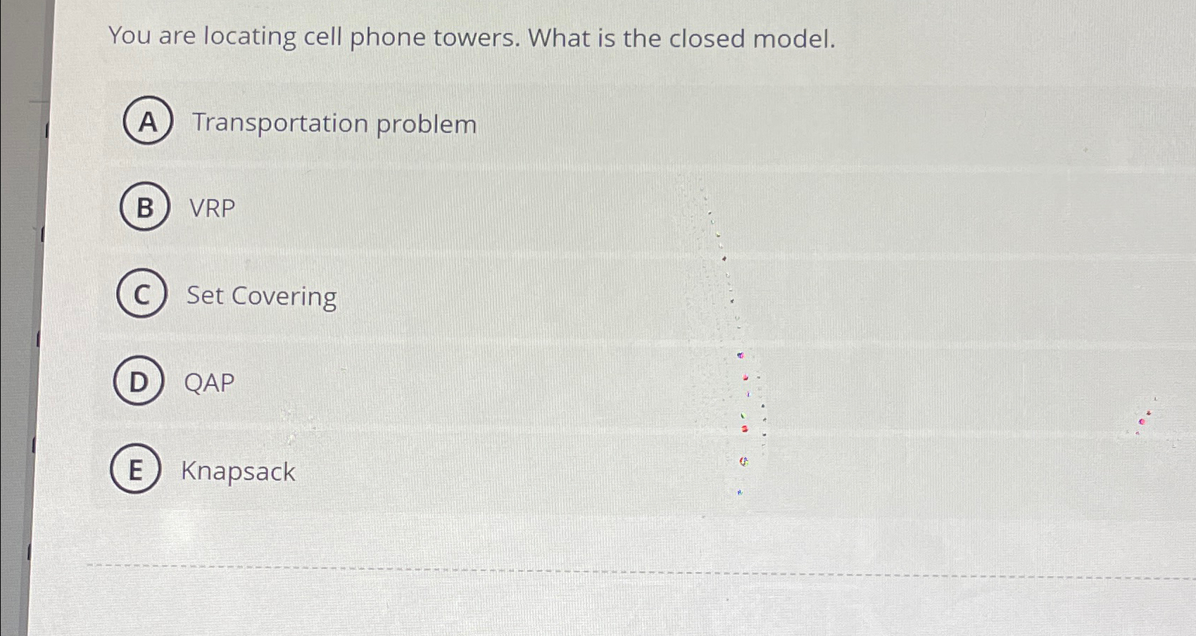 Solved You are locating cell phone towers. What is the | Chegg.com