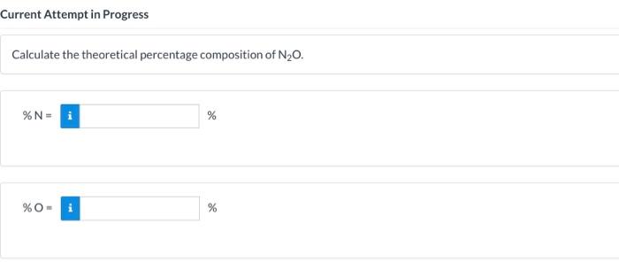 Solved Current Attempt in Progress Calculate the theoretical | Chegg.com