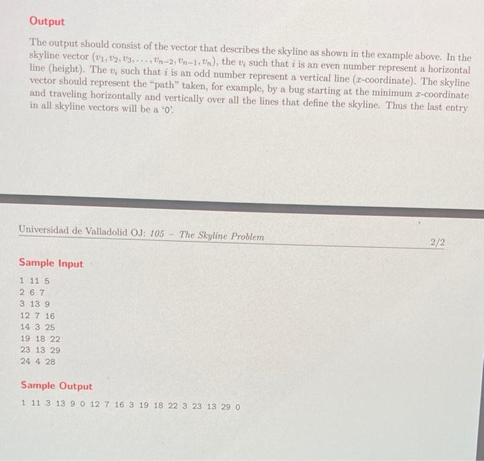 Solved 105 The Skyline Problem With the advent of high speed | Chegg.com