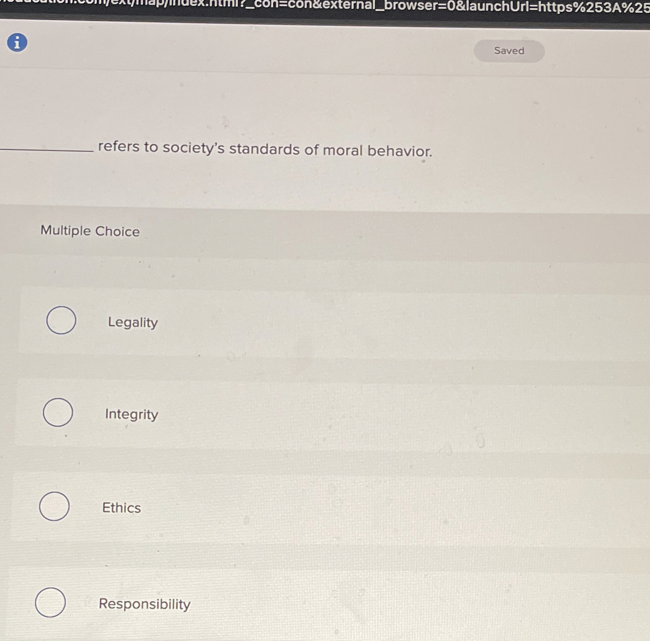 Solved refers to society's standards of moral | Chegg.com