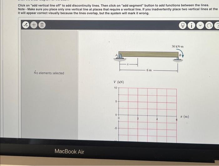 Solved Click on "add vertical line off" to add discontinuity | Chegg.com