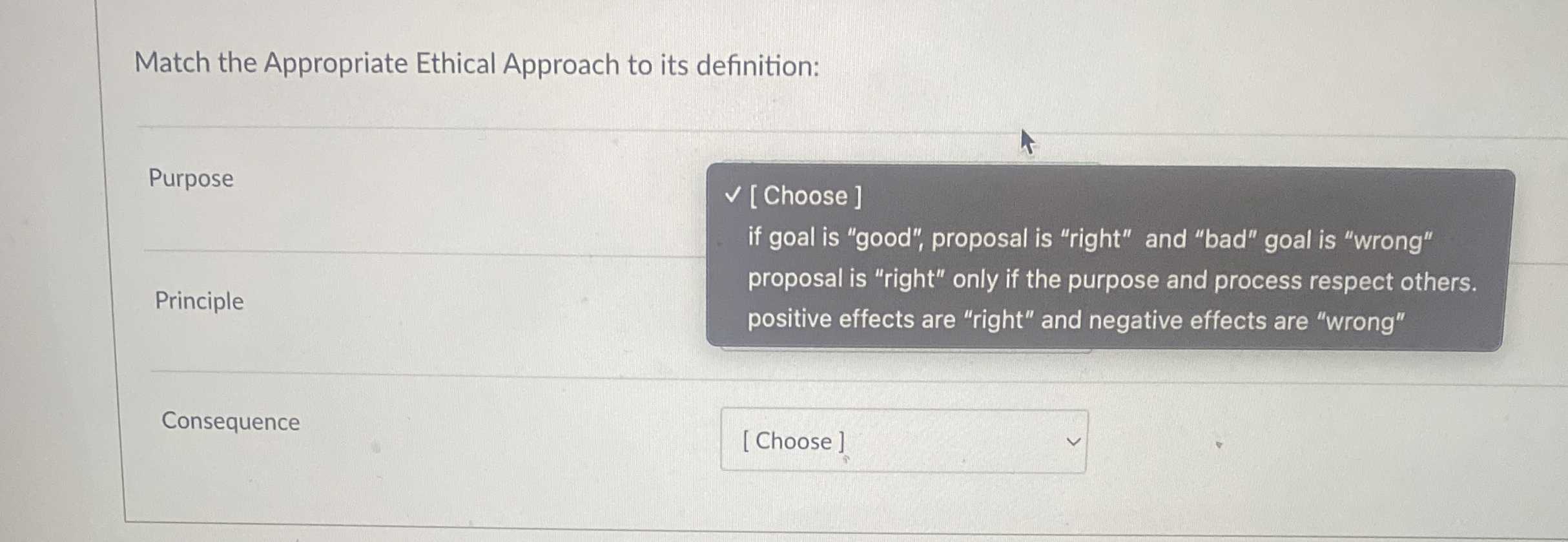 Solved Match the Appropriate Ethical Approach to its | Chegg.com