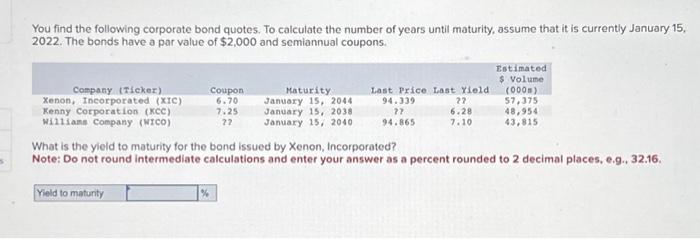 Solved S You find the following corporate bond quotes. To | Chegg.com