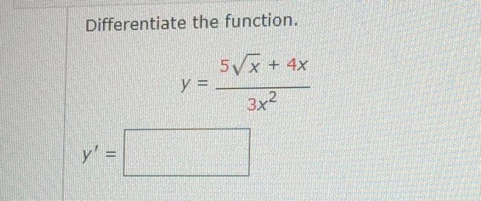 Solved Differentiate the function. F(t)=t4+e4 | Chegg.com