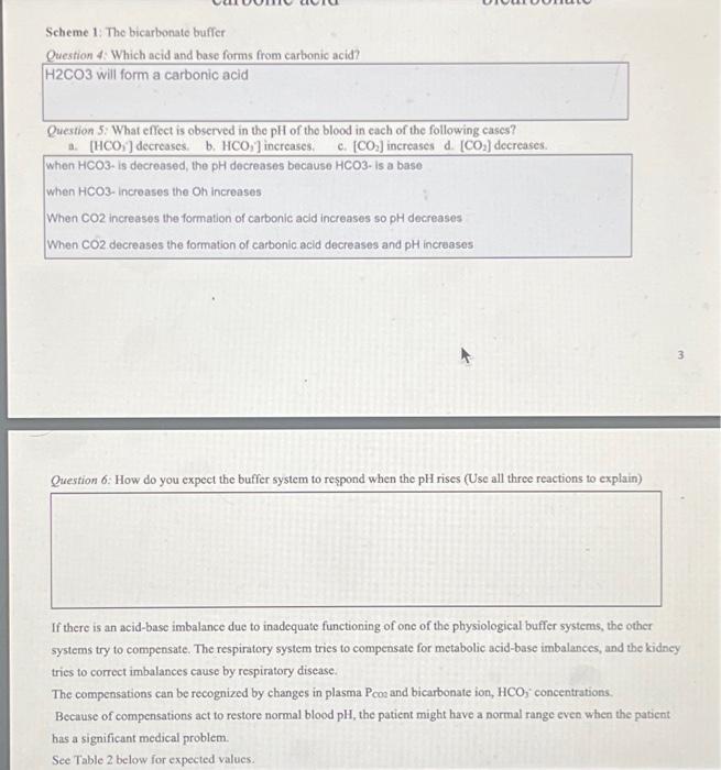 Solved Question 6: How do you expect the buffer system to | Chegg.com