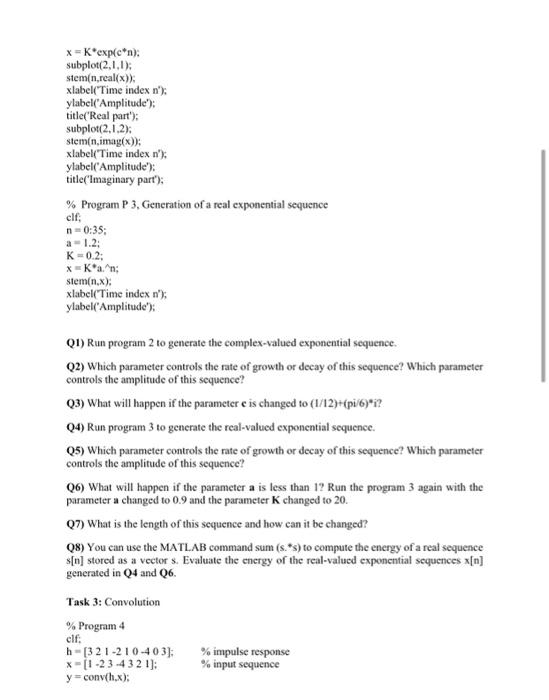 Solved Task 1: Unit sample and unit step sequences. The | Chegg.com