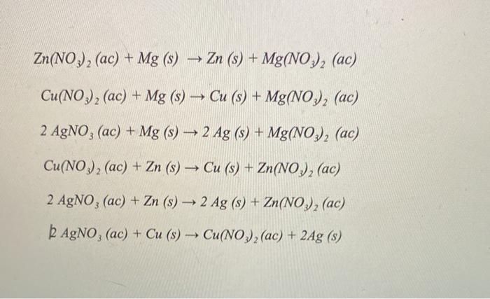 Solved DETERMINE the net ionic equation FOR each of the | Chegg.com