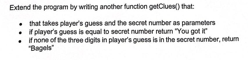 Solved Extend the program by writing another function | Chegg.com