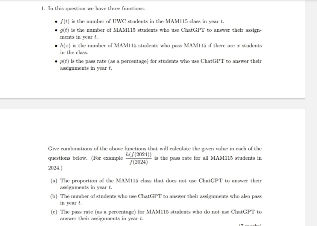 Solved In this question we have three functions:f(t) ﻿is the | Chegg.com