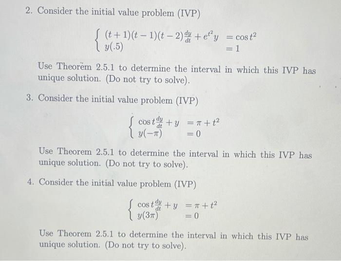 Solved 2. Consider the initial value problem (IVP) (t + 1)(t | Chegg.com