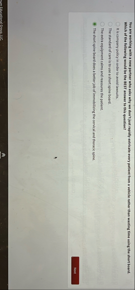 Solved You are working with a new partner who asks why we | Chegg.com
