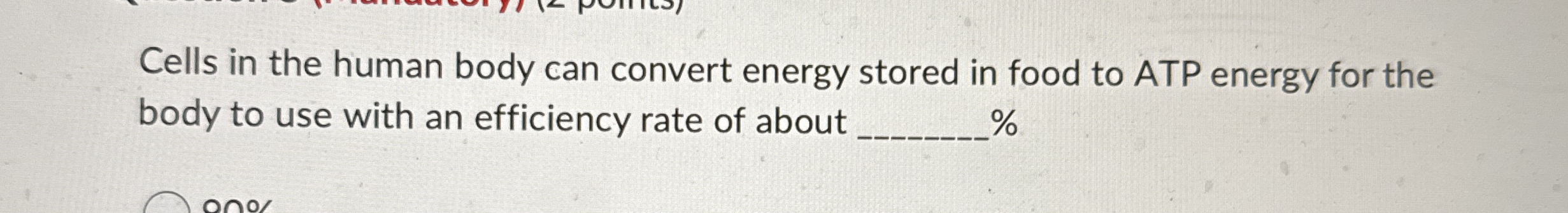 Cells in the human body can convert energy stored in | Chegg.com