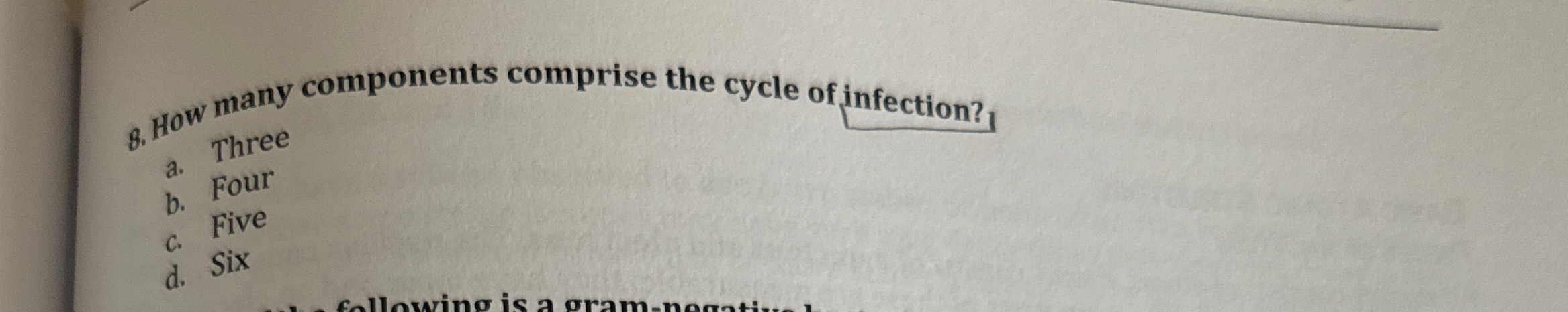 Solved How many components comprise the cycle of | Chegg.com