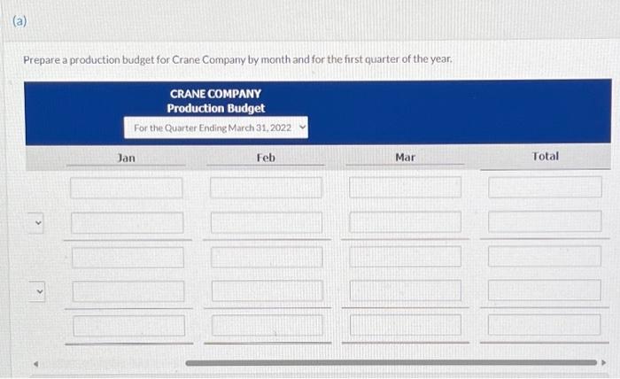 Solved Crane Company makes and sells artistic frames for | Chegg.com