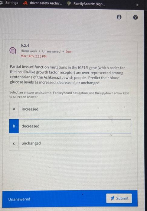 Solved Partial loss-of-function mutations in the IGF1 gene | Chegg.com