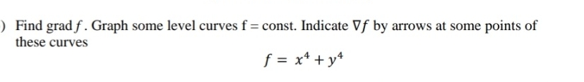 Solved Find grad f. ﻿Graph some level curves f= ﻿const. | Chegg.com