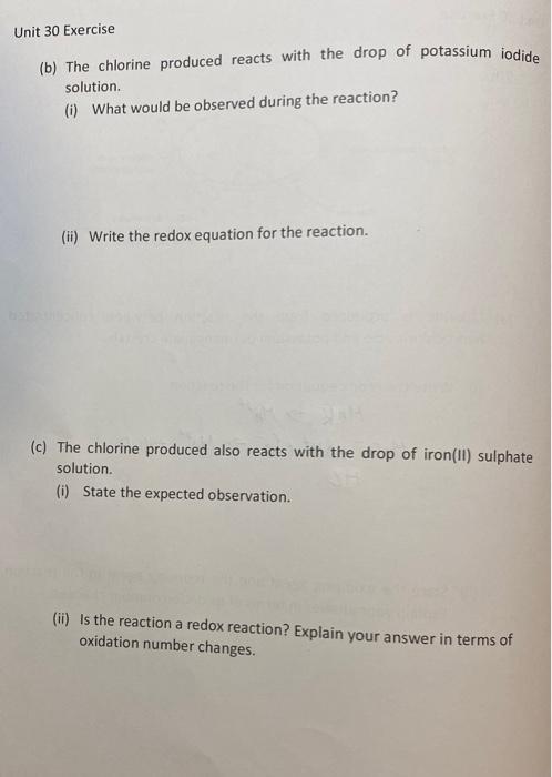 Solved 8. The diagram below shows a microscale experiment | Chegg.com