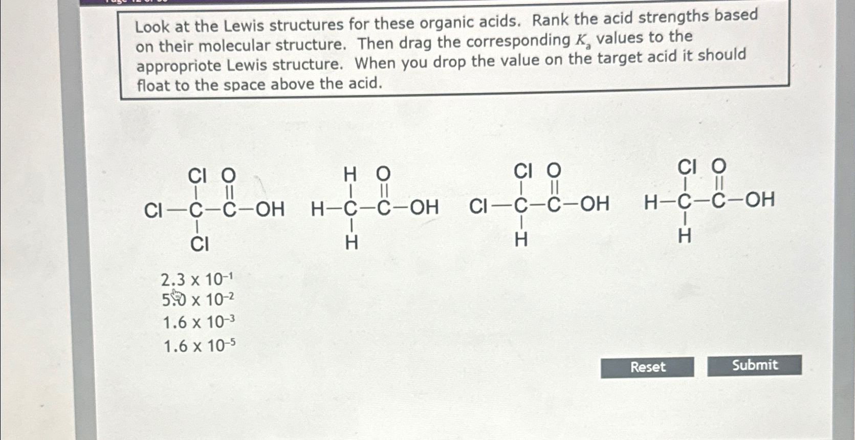 Solved Look at the Lewis structures for these organic acids. | Chegg.com