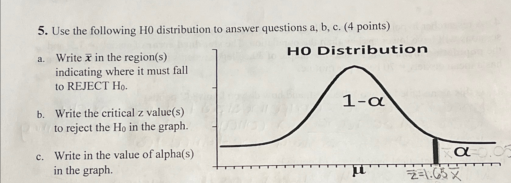Solved Use the following H0 ﻿distribution to answer | Chegg.com