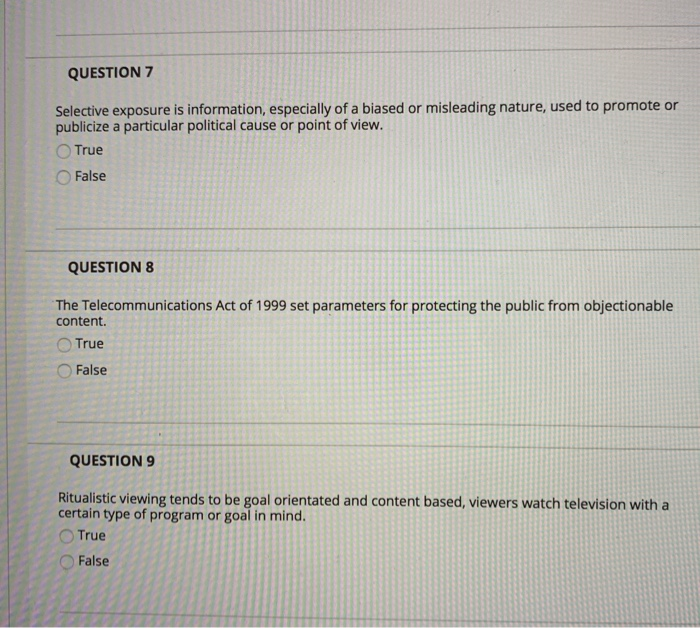 Solved QUESTION 7 Selective exposure is information, | Chegg.com