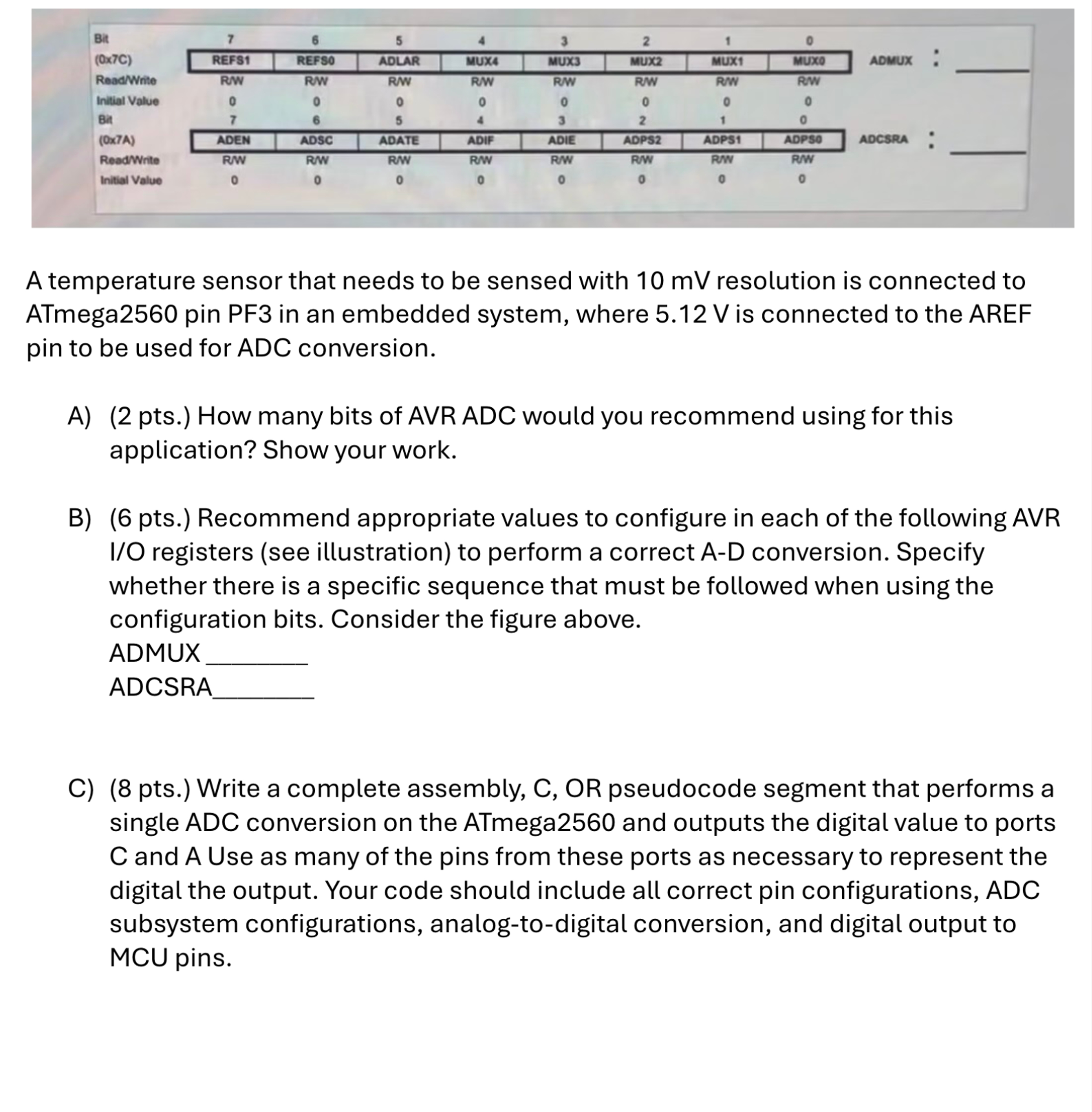 Solved Analog-digital conversion conceptsA temperature | Chegg.com