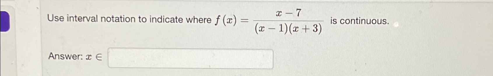 Solved Use interval notation to indicate where | Chegg.com