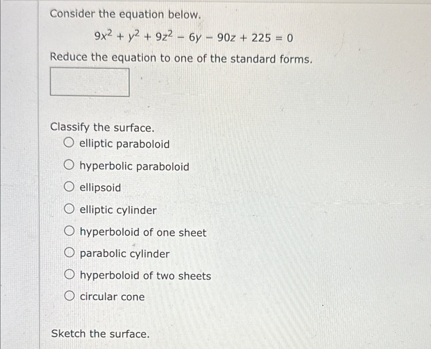 Solved Consider the equation | Chegg.com