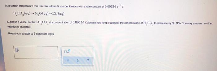 Solved Ata certain temperature this reaction follows | Chegg.com