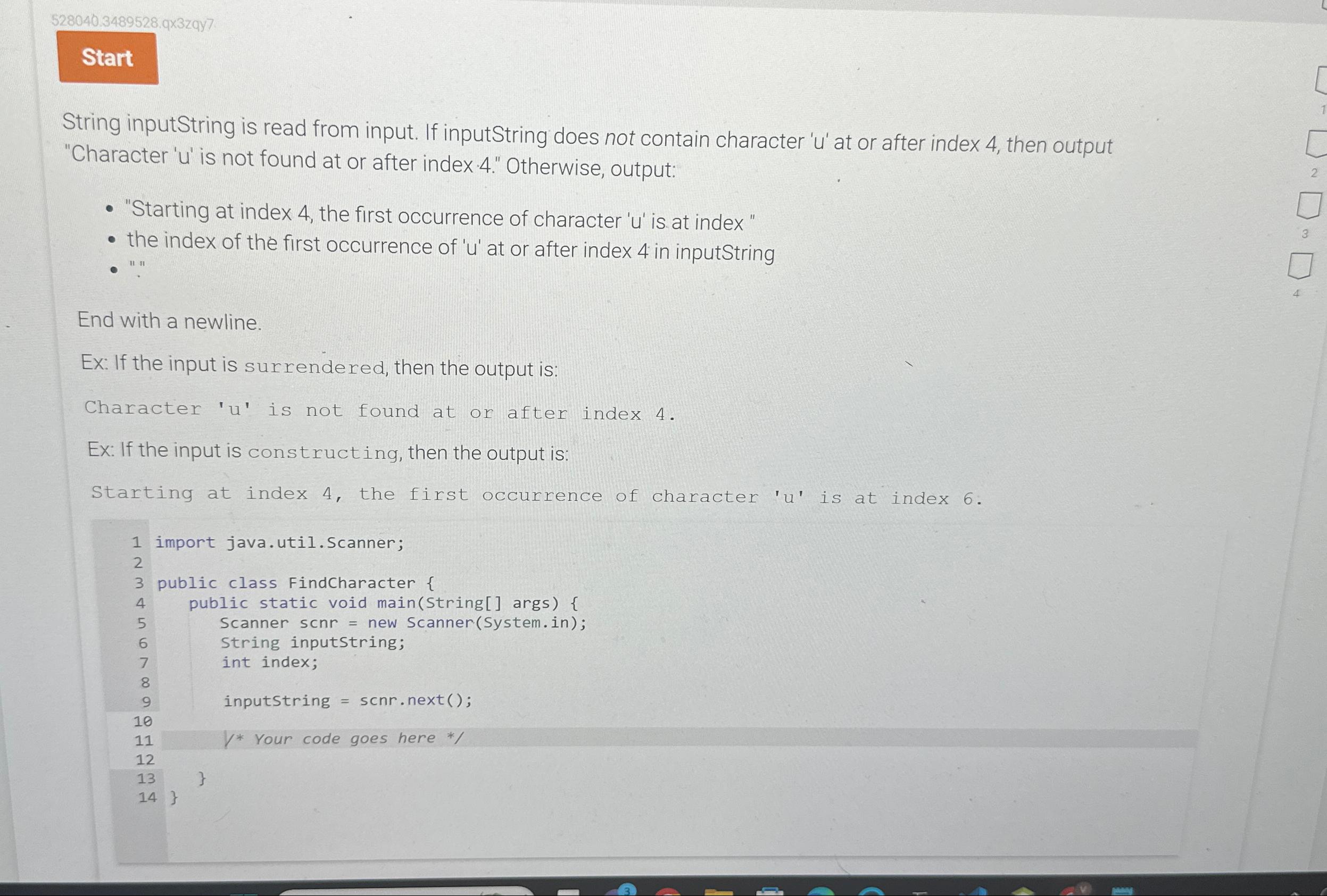 Solved 528040.3489528.q×3zqy7?String inputString is read | Chegg.com