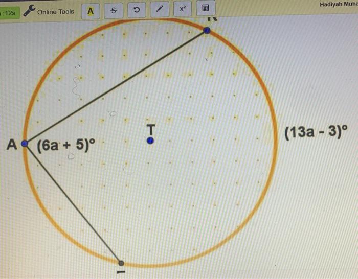 Solved x2 Hadiyah Muha B 12s A Online Tools S T (13a - 30° | Chegg.com