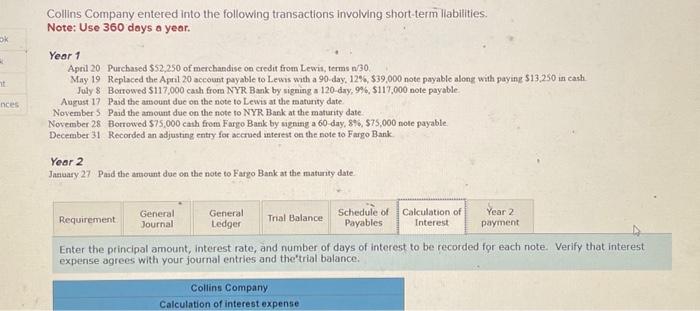 Solved Collins Company entered into the following | Chegg.com