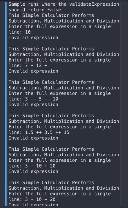 Solved Write a program that reads the expression as one line | Chegg.com