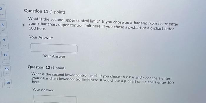 Solved Statistical Process Control Chart 2 3 A bus company | Chegg.com